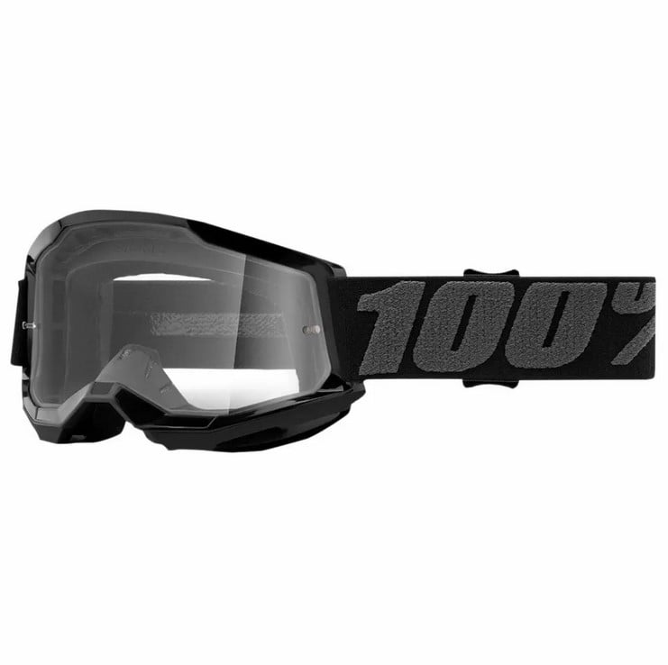 100% Очки подростковые Strata 2 Goggle Black/Clear Lens — купить по ...